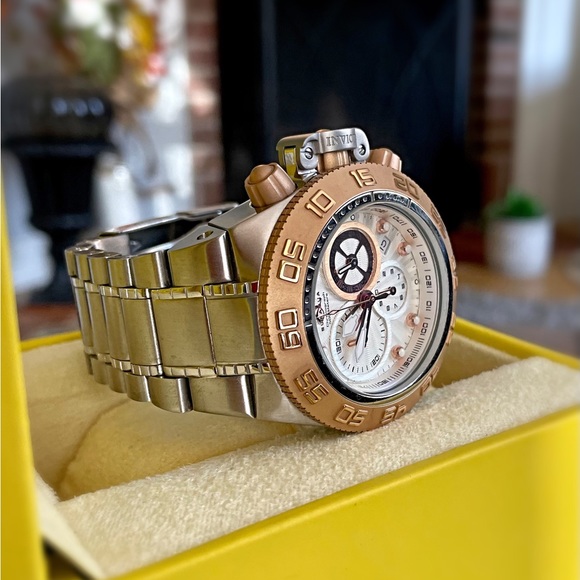 Invicta | Accessories | Invicta Sub Aqua Noma Rare Midsize 45mm 141 Rose Gold Chronograph Mens ...
